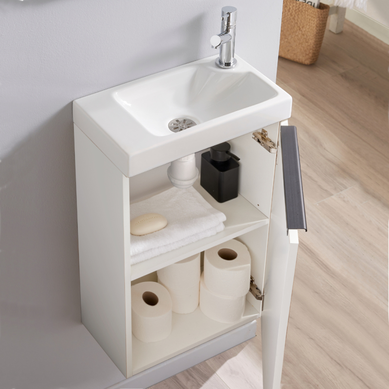 Petit lave main suspendu - Lavabo compact salle de bain