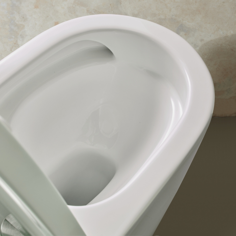 WC à poser caréné sans bride à technologie Vortex : le choix de l'hygiène